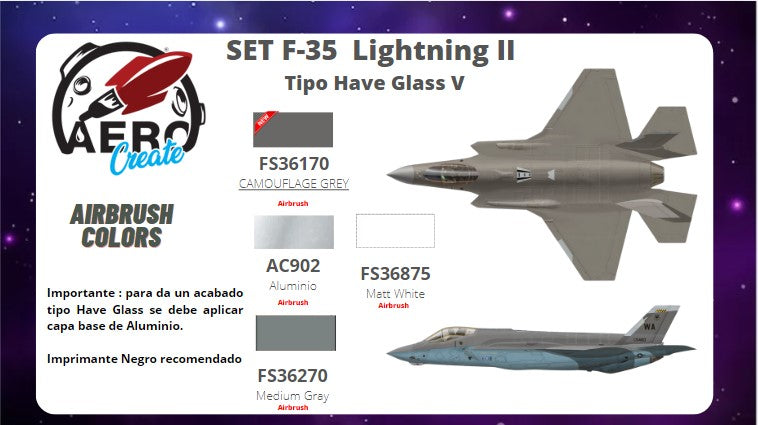 Set F-35 Lightning II – AeroCreate
